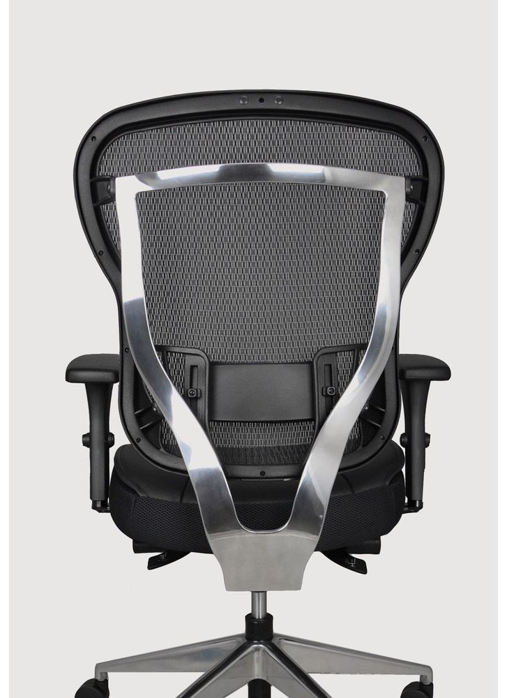 BTOD Akir Mesh Back Ergonomic Chair with Leather Seat