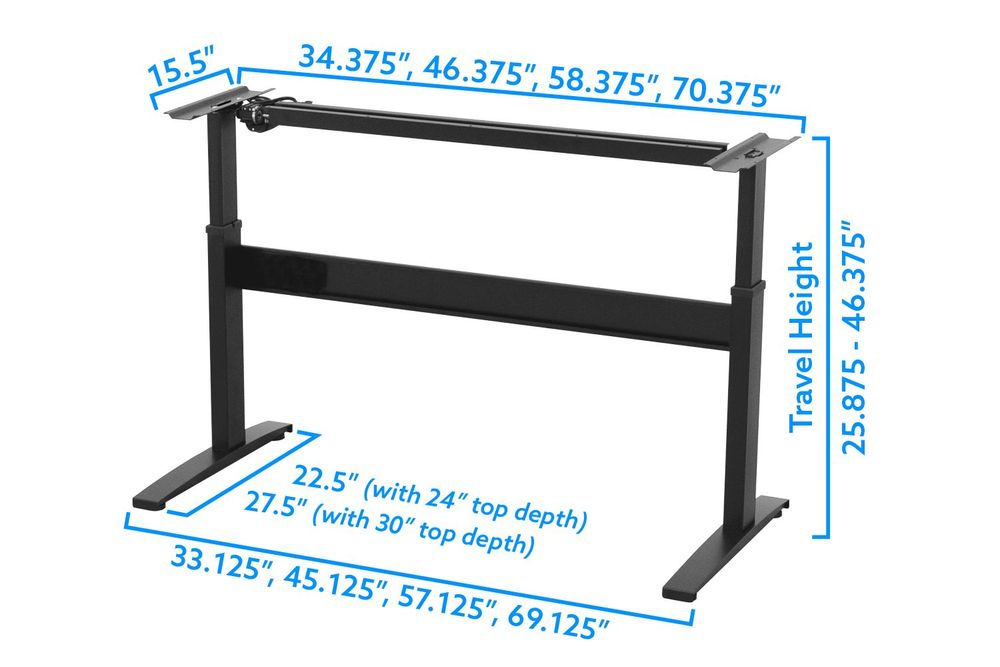 VertDesk v3 Electric Sit Stand Base Only