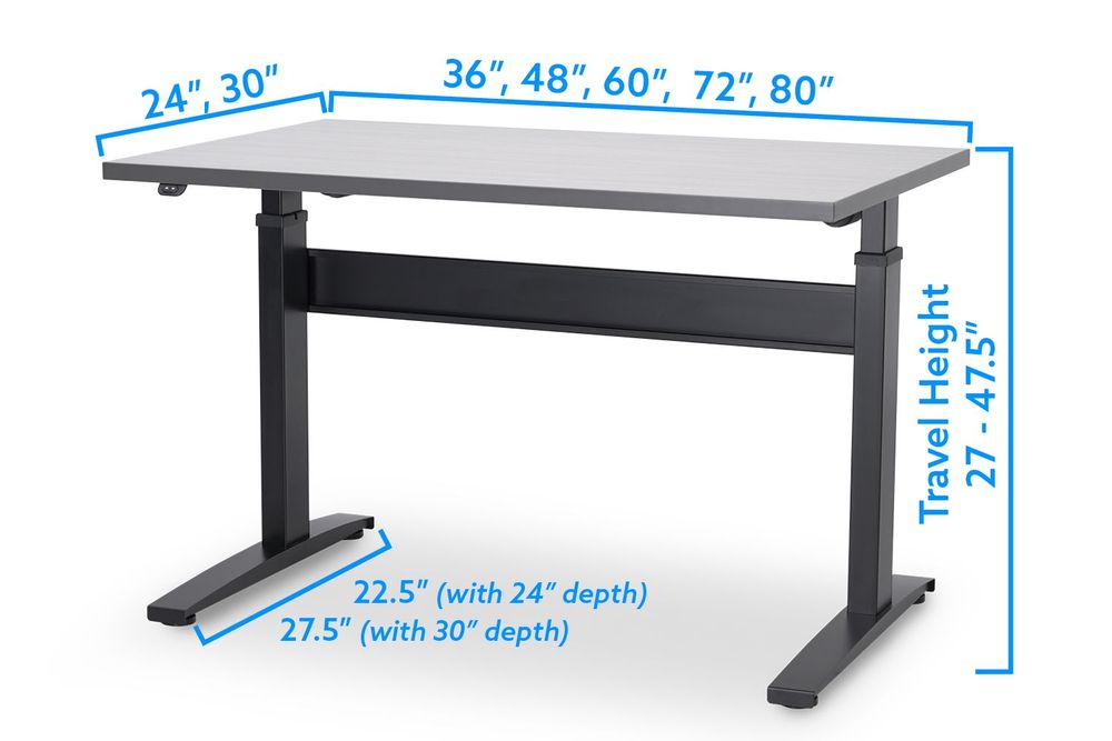 VertDesk v3+ PLUS w/ Voice Control - 450 lbs Capacity